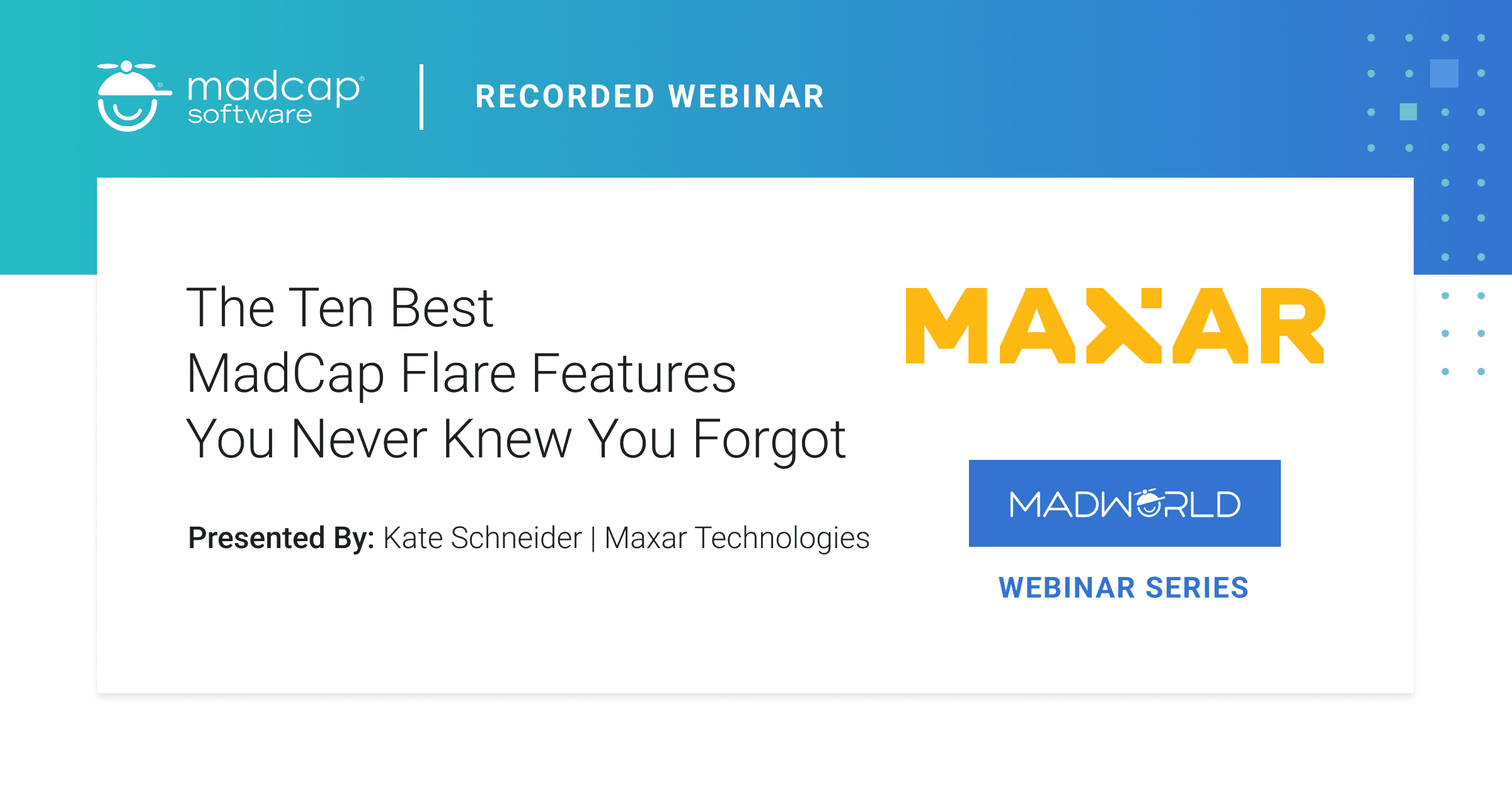 The Ten Best MadCap Flare Features You Never Knew You Forgot